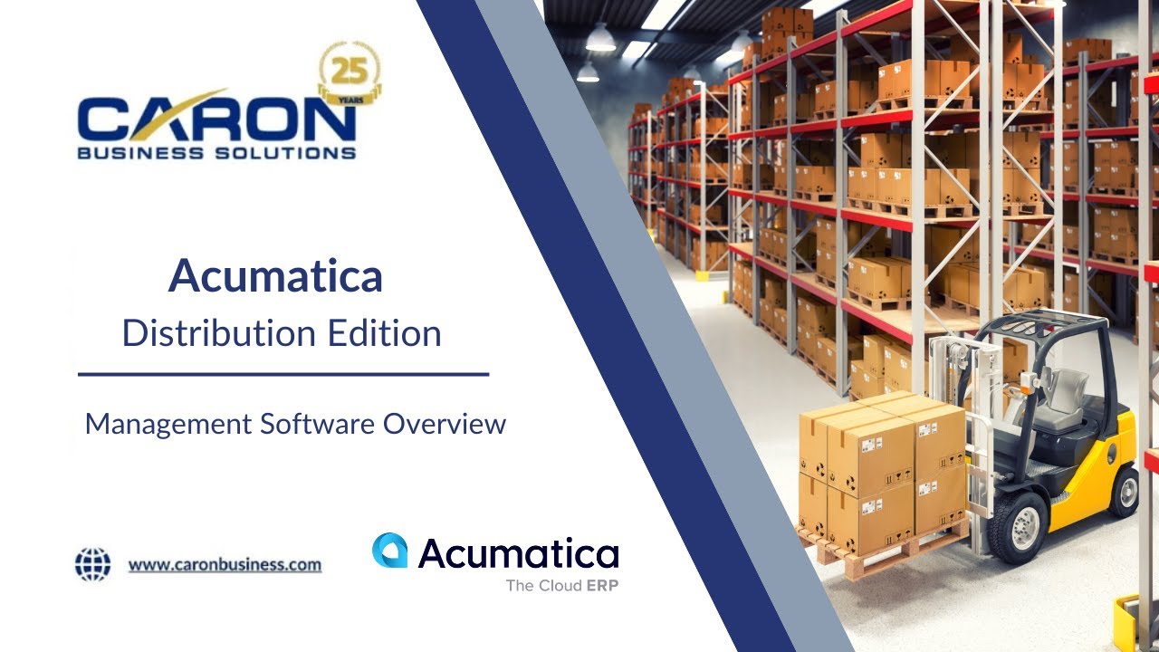 Acumatica Distribution Management Software - Overview - YouTube