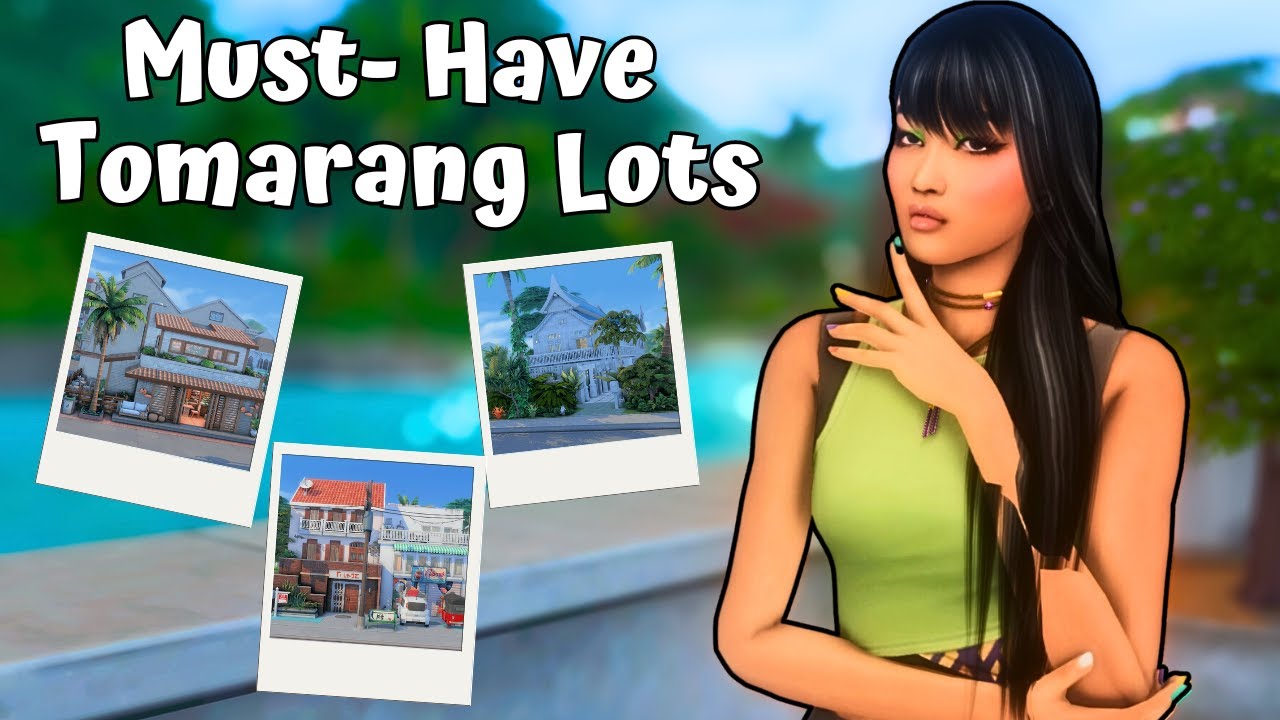 MUST- HAVE TOMARANG GALLERY LOT FINDS! | THE SIMS 4 FOR RENT - YouTube
