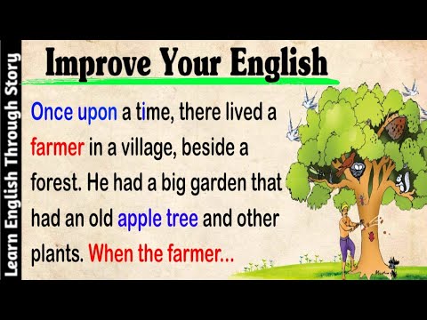 The Apple tree and The Farmer Short story in English | Learn English ...