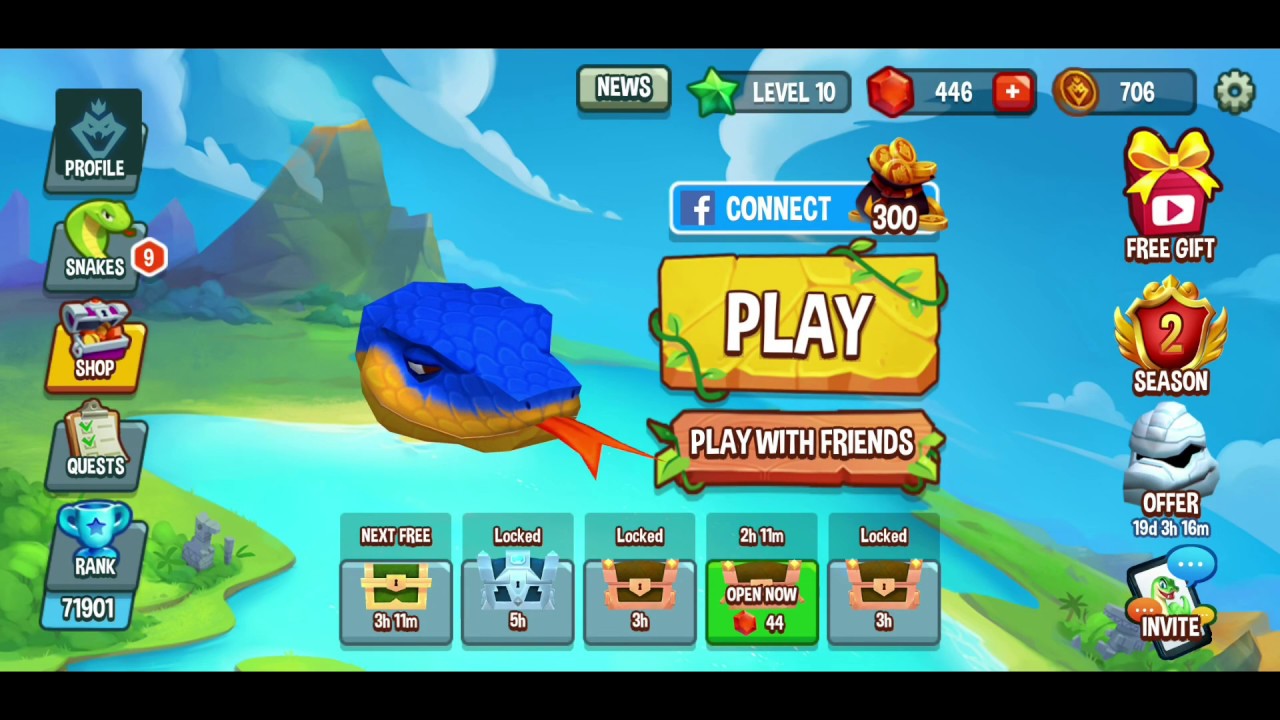 Snake Rivals Battle Royale All Snakes - Snek - Fight 2 - YouTube