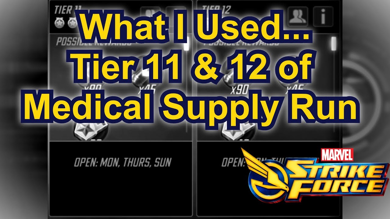 Marvel Strike Force: Completing the Medical Supply Run Challenge - YouTube
