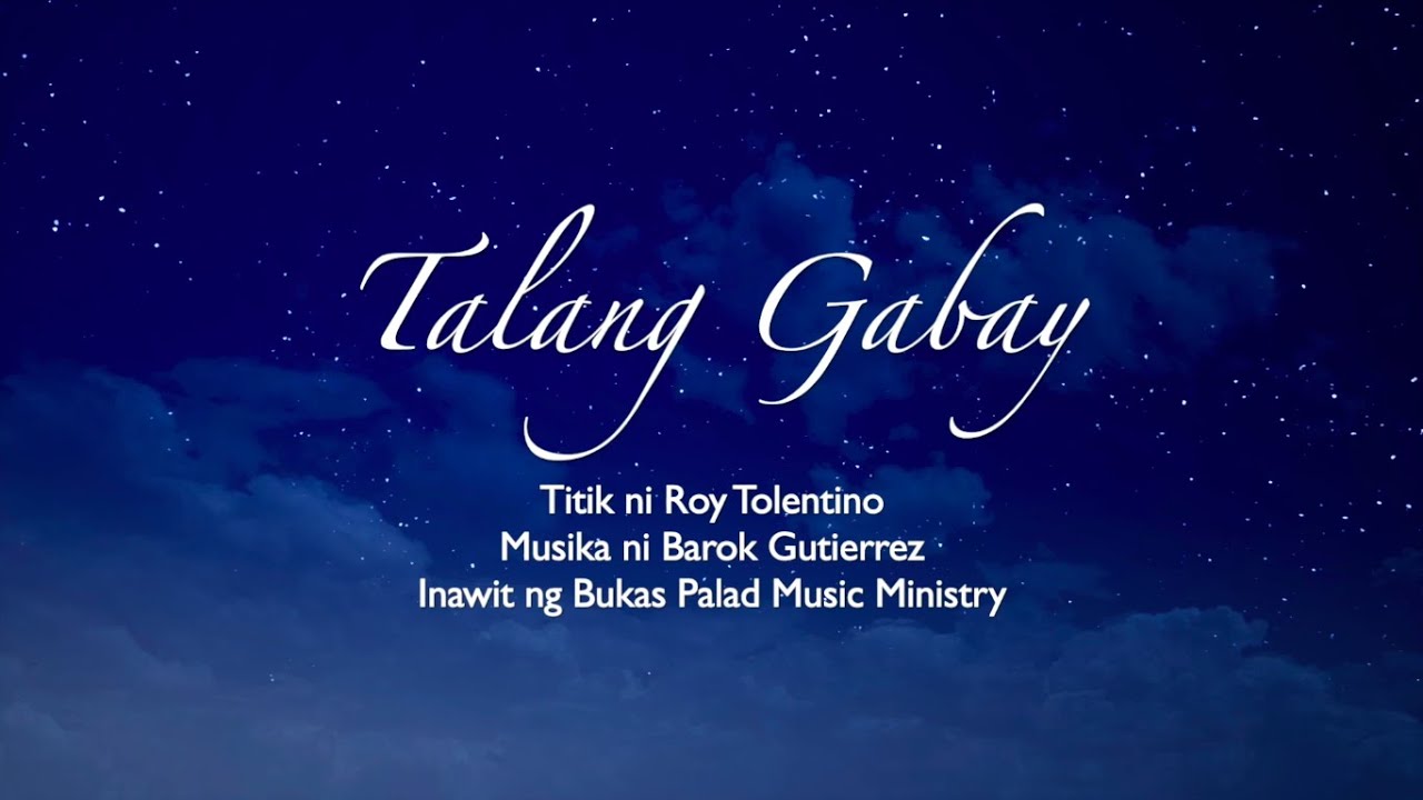 Talang Gabay (Sing-along M1) #JMM - YouTube