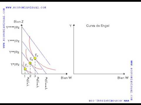 Curva renta consumo y curva de Engel - YouTube