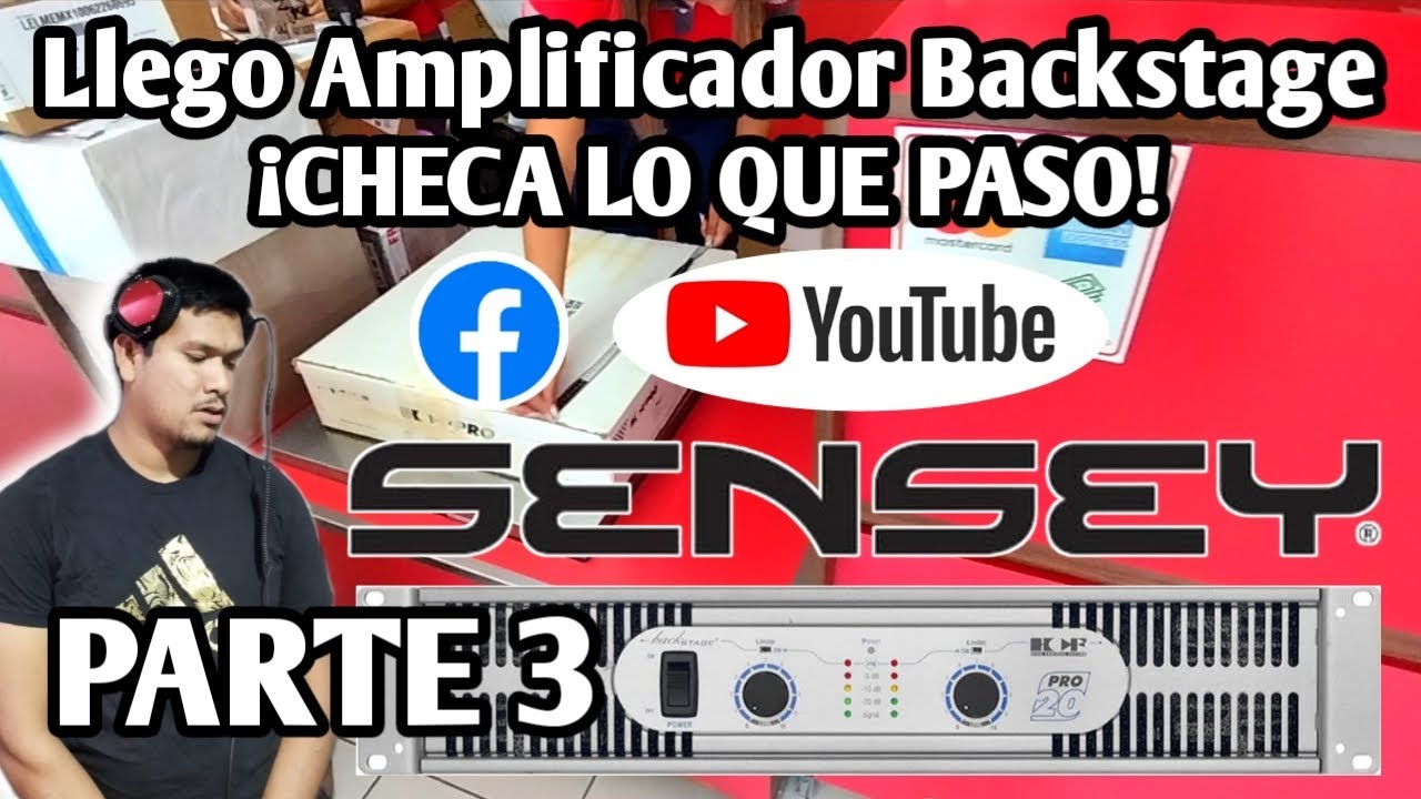 Cómo enviar Amplificador Backstage Pro20 👍🏽 a las fábricas de Sensey en ...