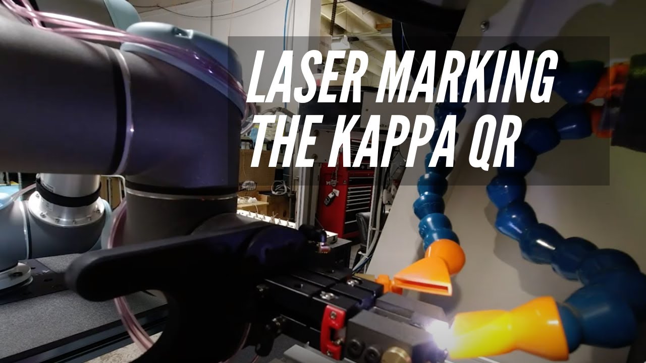Kappa Laser Marking with the Universal Robot and TYKMA Laser - YouTube