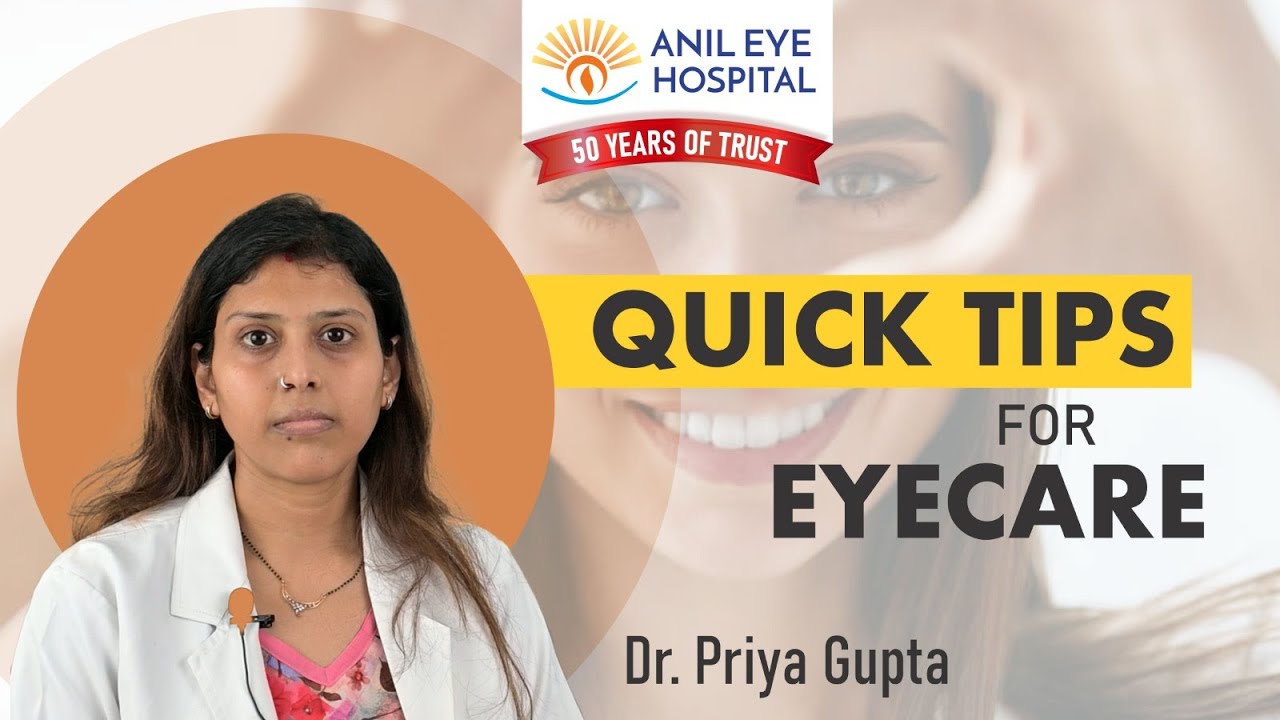 Quick tips by Dr. Priya Gupta on how you can take care of your eyes ...