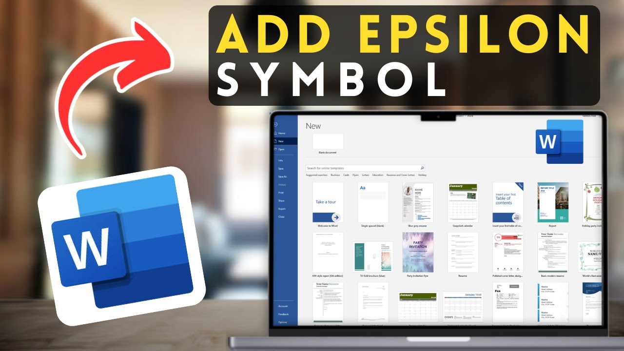 How to Write Epsilon in MS Word | Microsoft Word Tutorial (2025) - YouTube