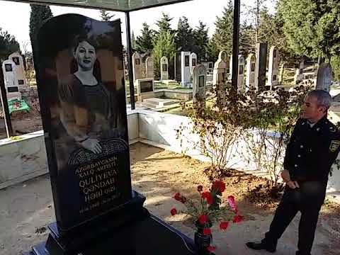 Qendab Quliyevanın məzarın — Evladi ziyaret etdi #qendabquliyeva