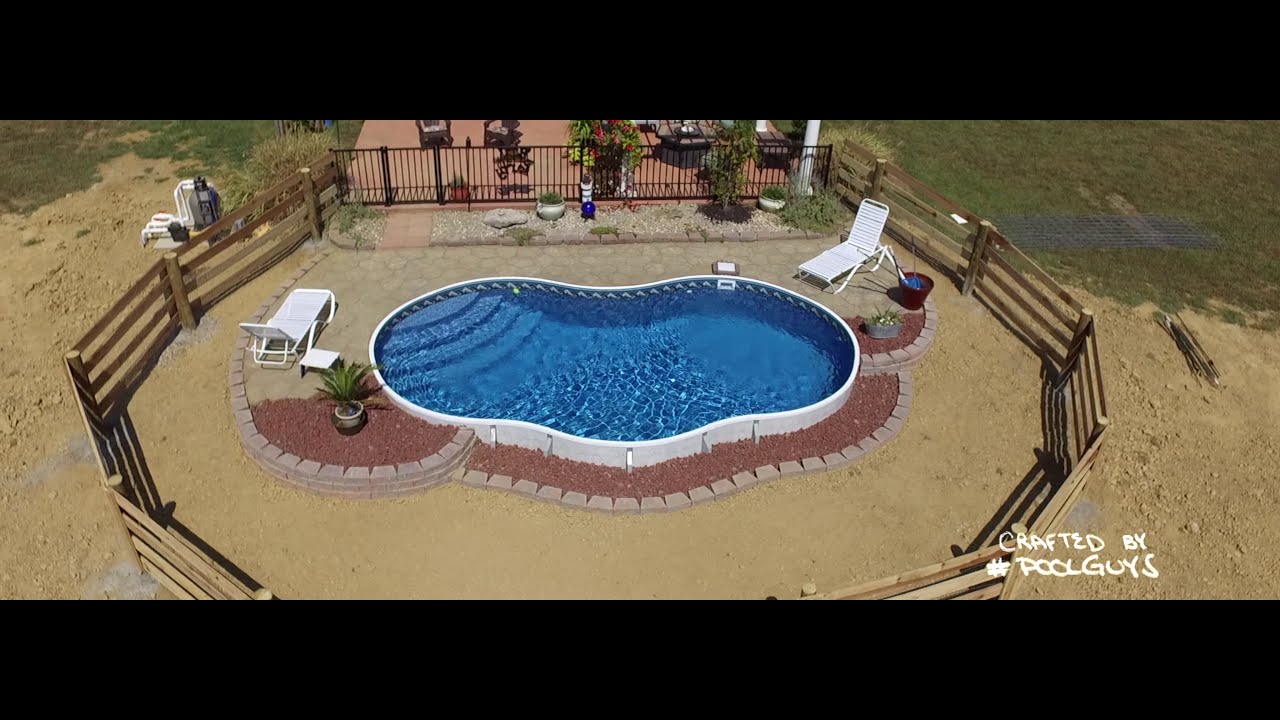 Semi-Inground Pool Install - Finished Product | American Pool and Spa ...