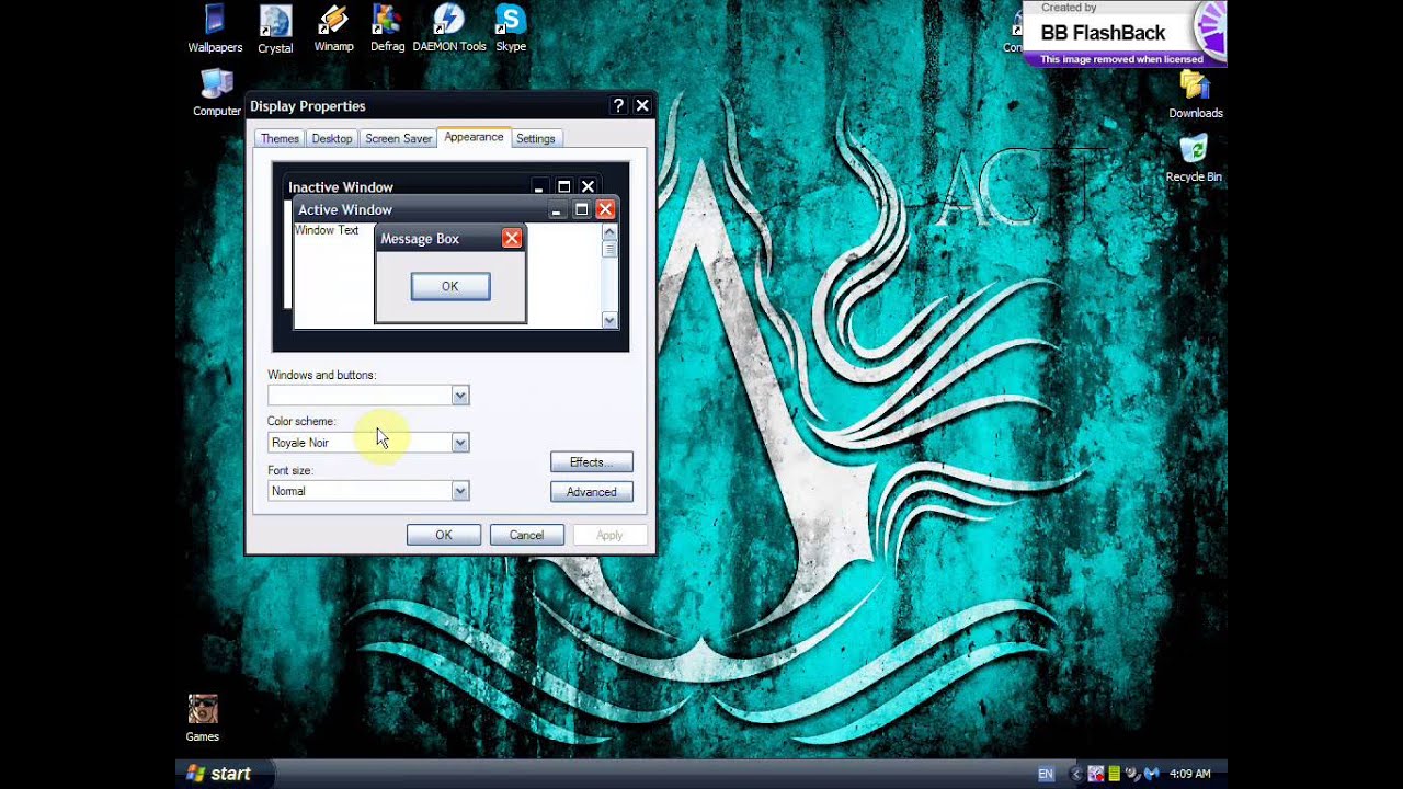 Review - Windows XP Royale Color Scheme - YouTube