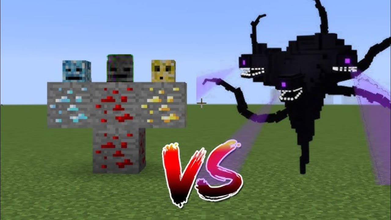 can I create spiral mob boss vs wither storm boss in minecraft - YouTube