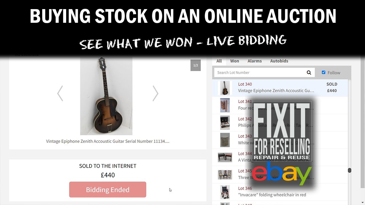 How To Buy at Auction to Resell on eBay | Online Auction Bidding Live ...