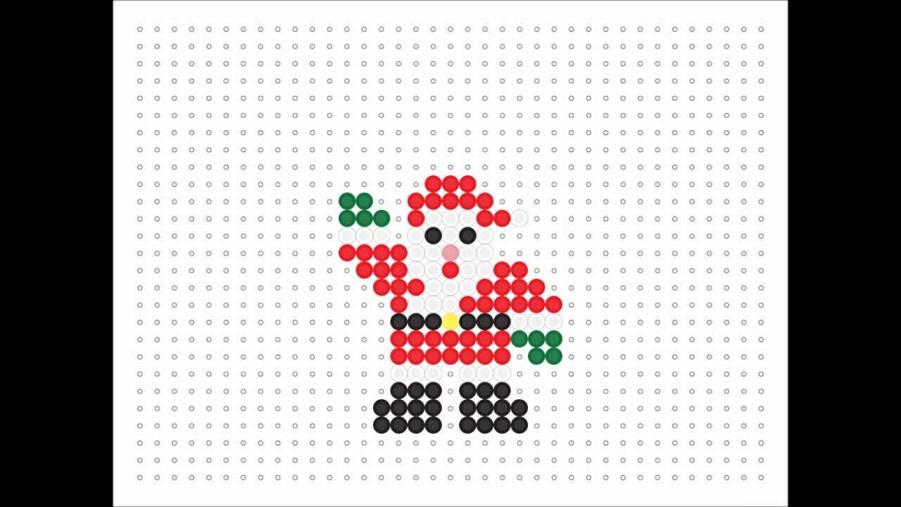 Hama Bead Santa (Christmas Series #1) - YouTube