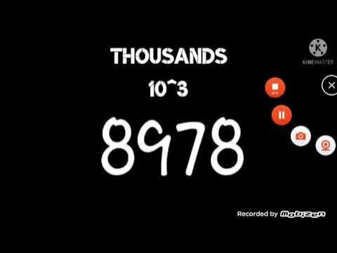numbers counting to a Million - big numbers from 0 to 10^6 - YouTube