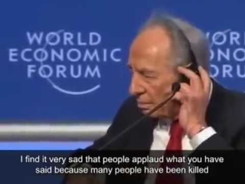 Erdogan giving it to Peres