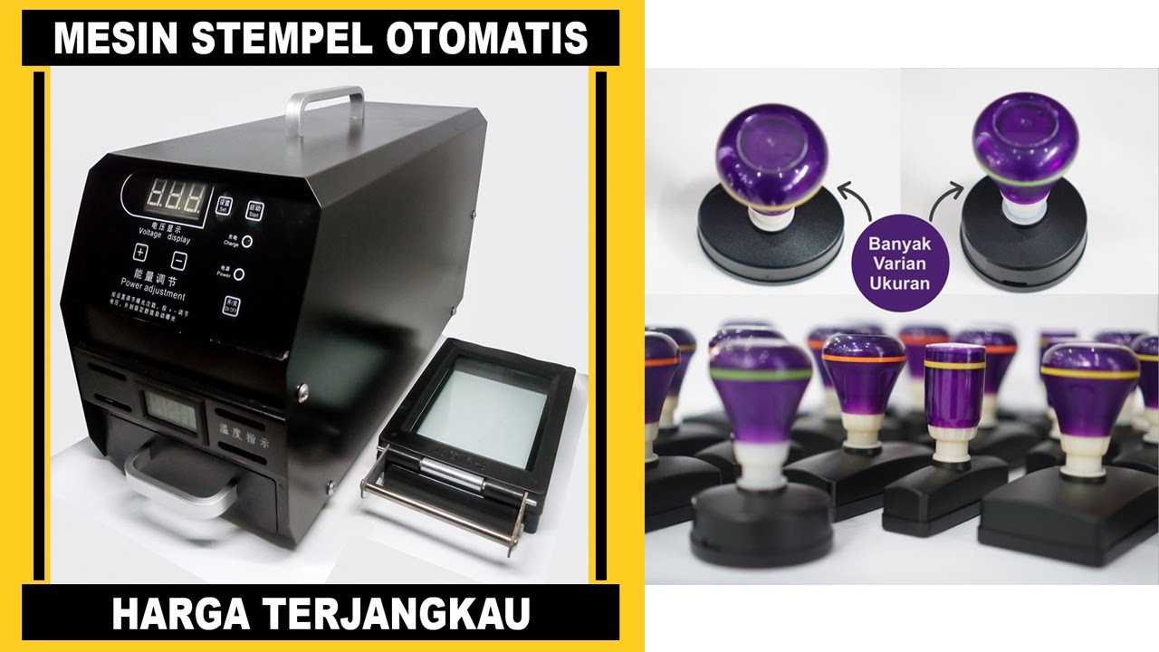 MESIN STEMPEL OTOMATIS HARGA TERJANGKAU - YouTube