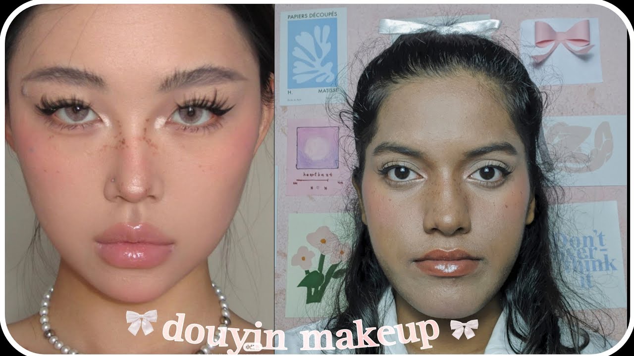 THIS DOUYIN MAKEUP ON BROWN SKIN 🌷🪞 - YouTube