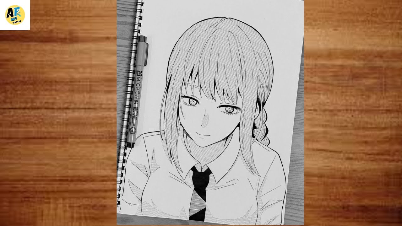 How to Draw anime girl | Girl Full Body drawing Tutorial | Easy Anime ...