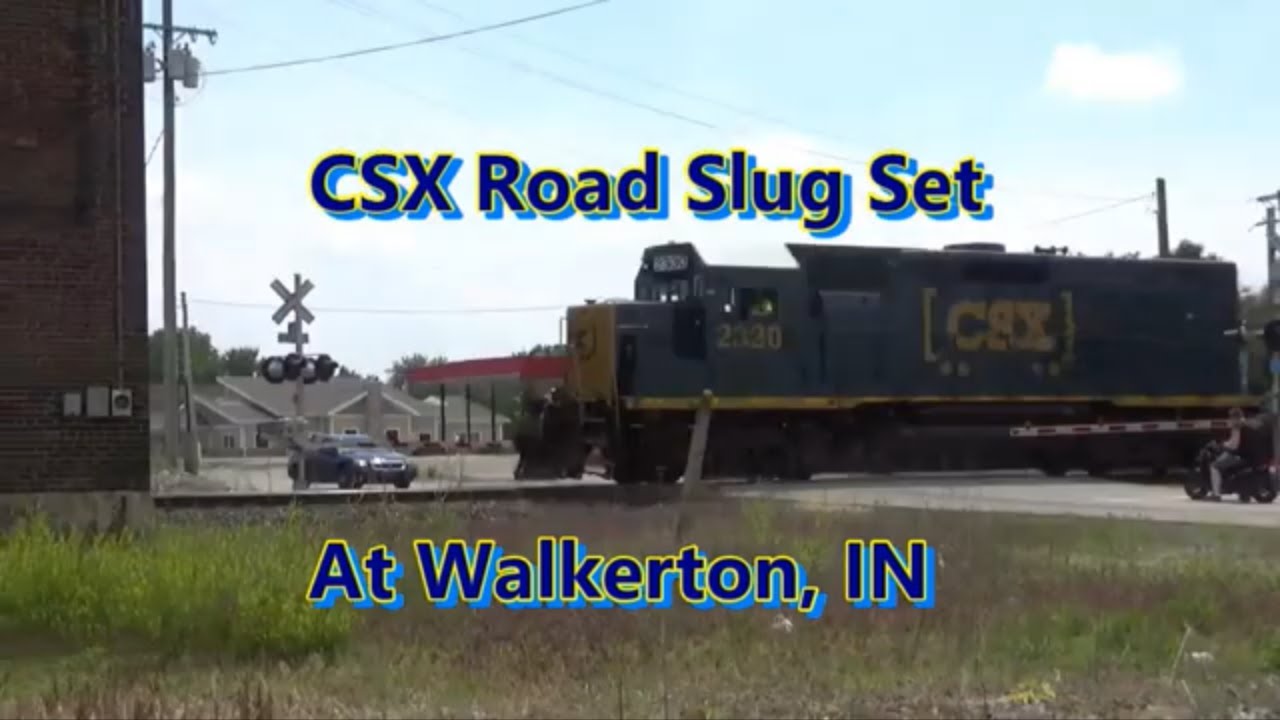 (*RARE*) CSX Road Slug Set at Walkerton, IN - YouTube