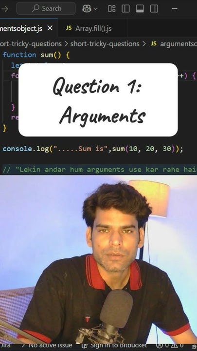 JavaScript Arguments Object Explained - YouTube