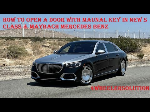 How to open door in new S class & Maybach(Mercedes Benz) with manual ...