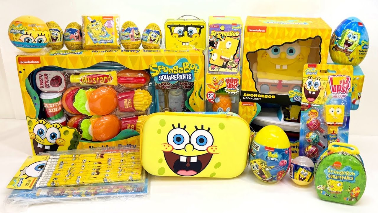 ASMR 39 Minutes SPONGEBOB SquarePants Oddly Satisfying Unboxing Toy ...