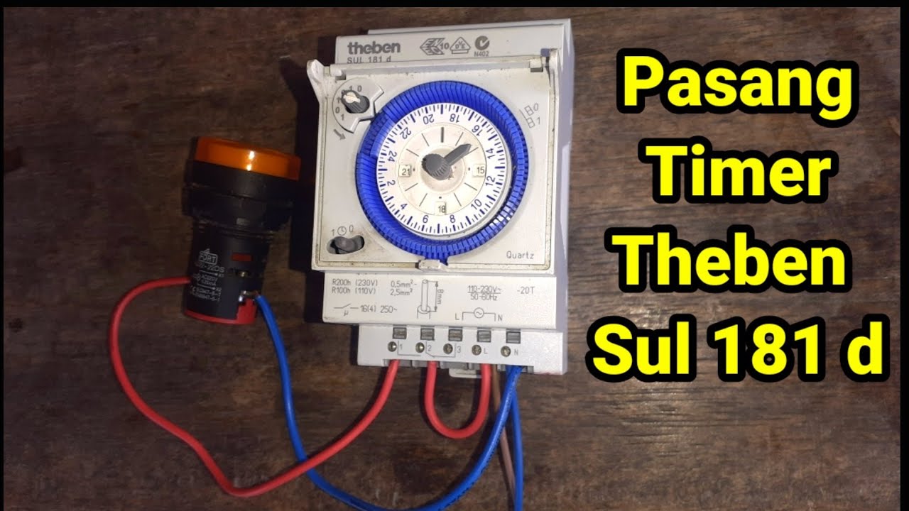 Cara Pasang Timer Theben Sul 181 d - YouTube