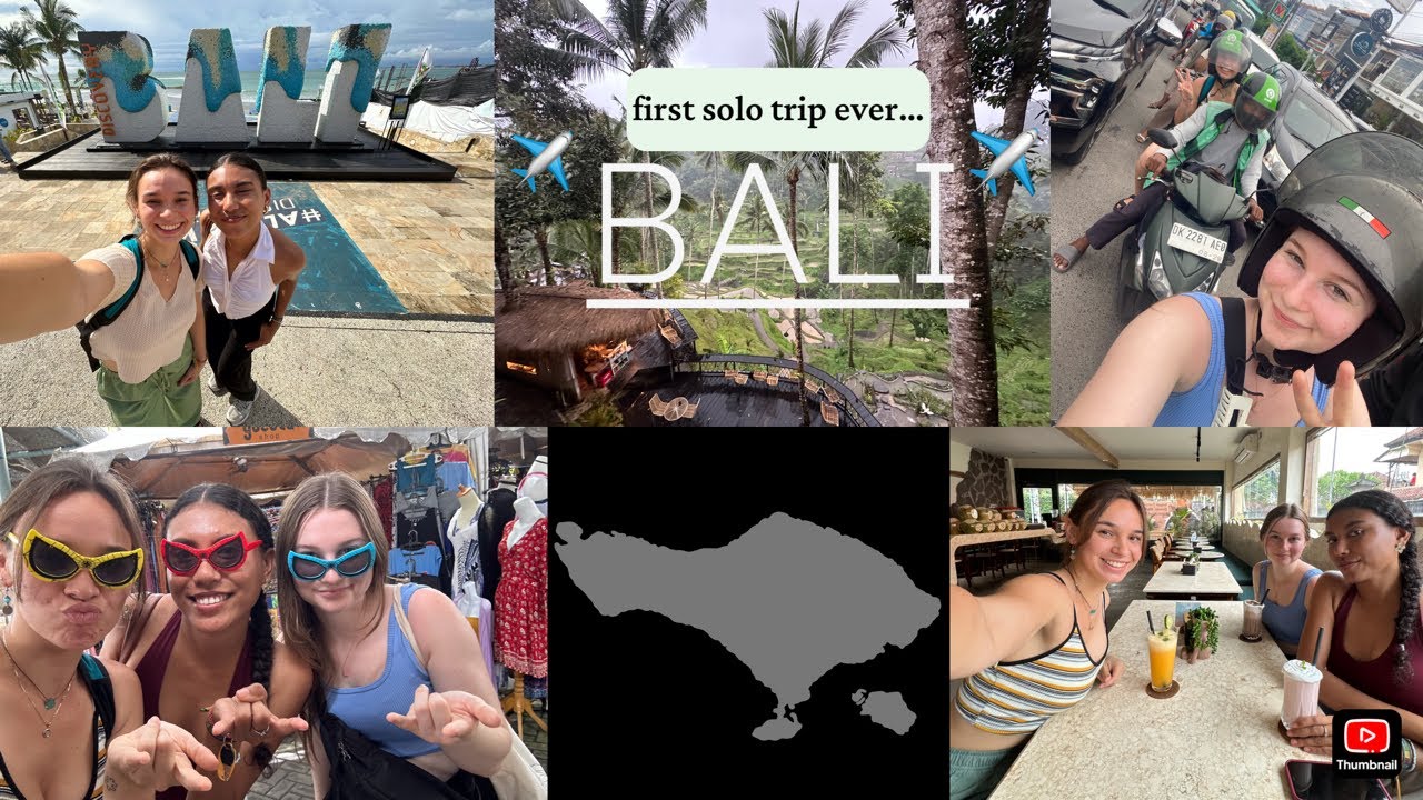 Fly w/ me to BALI ️🇮🇩| first SOLO backpacking trip to Asia- ep. 2 - YouTube