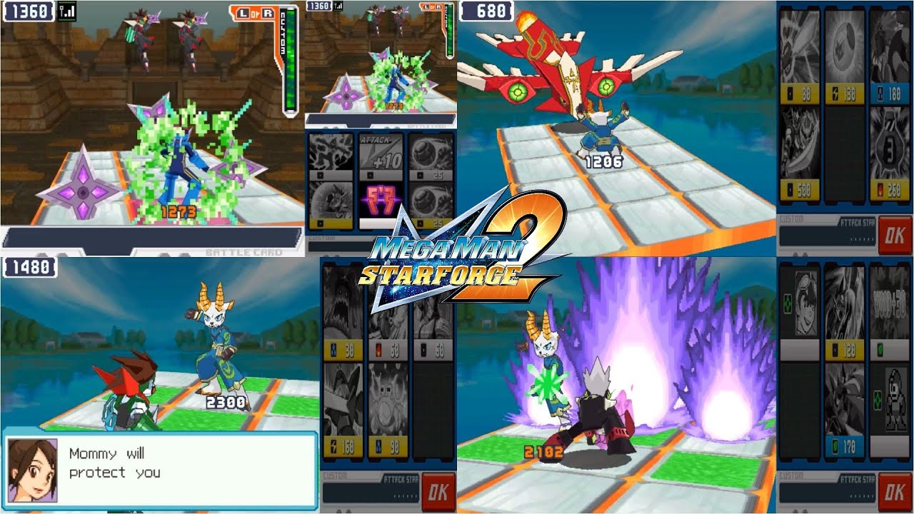 Mega Man Star Force 2 All Tribe On Forms, Link Force Big Bang and ...