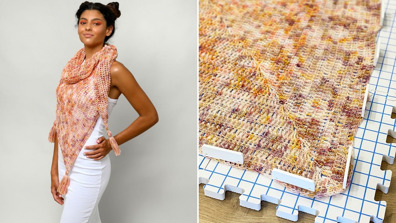 How To Start The Diana Shawl Crochet Pattern - YouTube