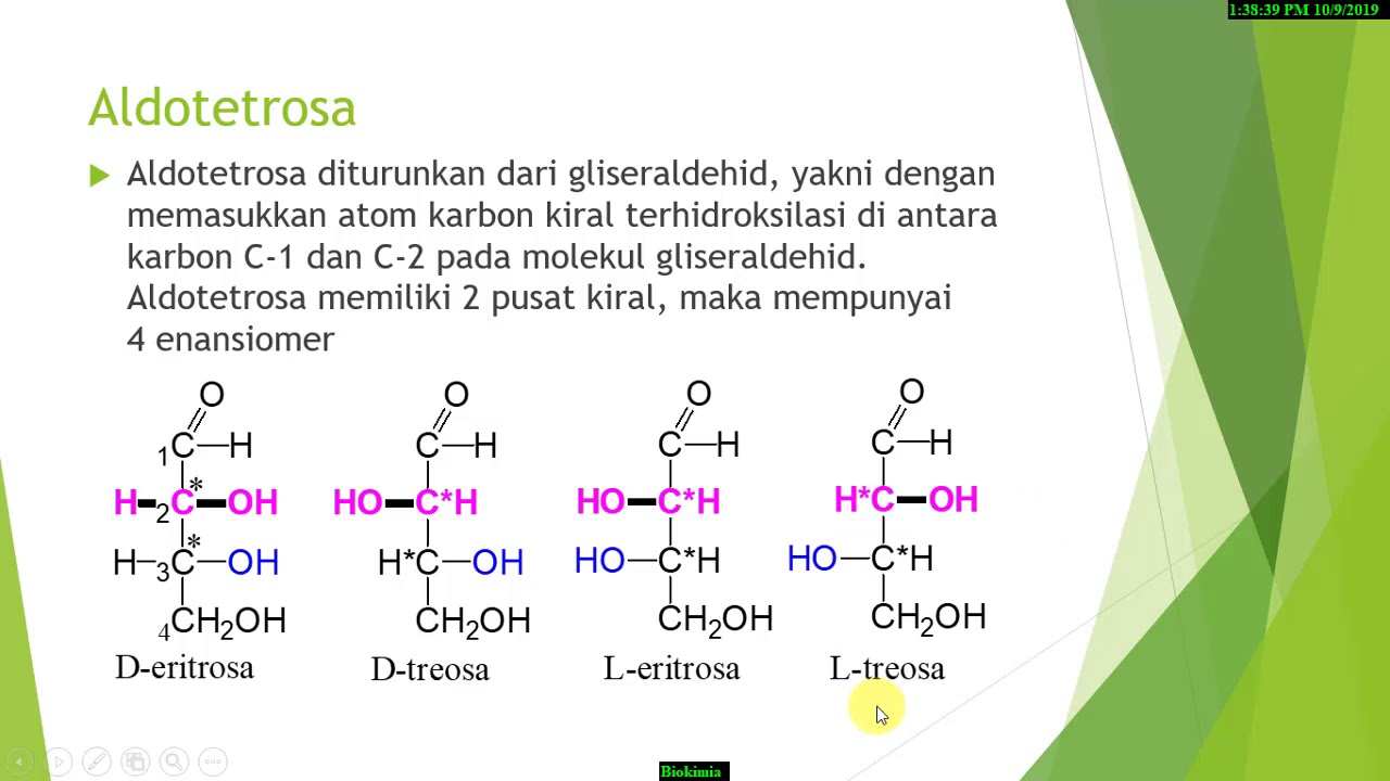 Kuliah Biokim Biologi 20191009 Tetrosa - YouTube
