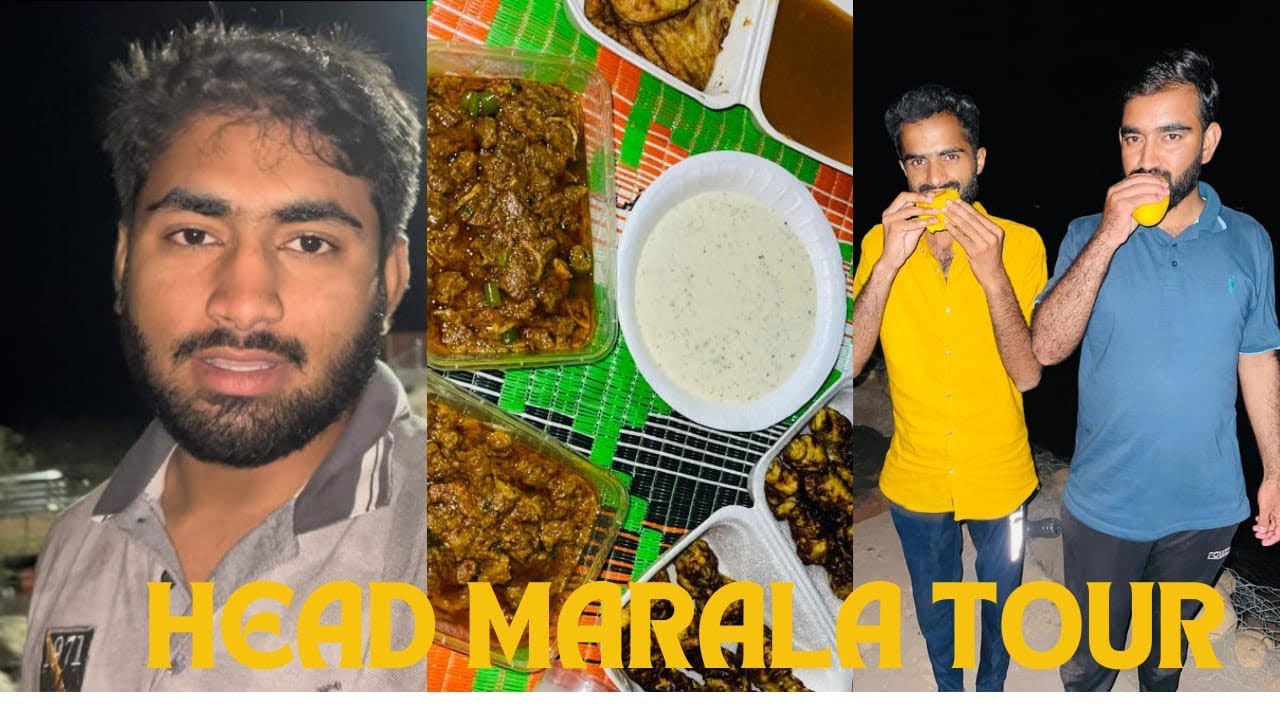 Visit to head marala bridge Sialkot |night scene| |Ghulam Hussain ...