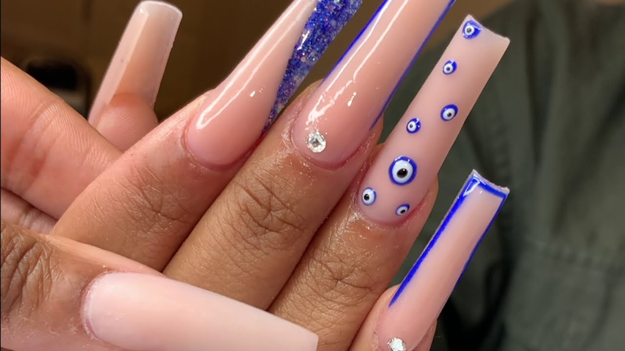 Nail Tutorial | How To: Easy Acrylic Nail Design - YouTube