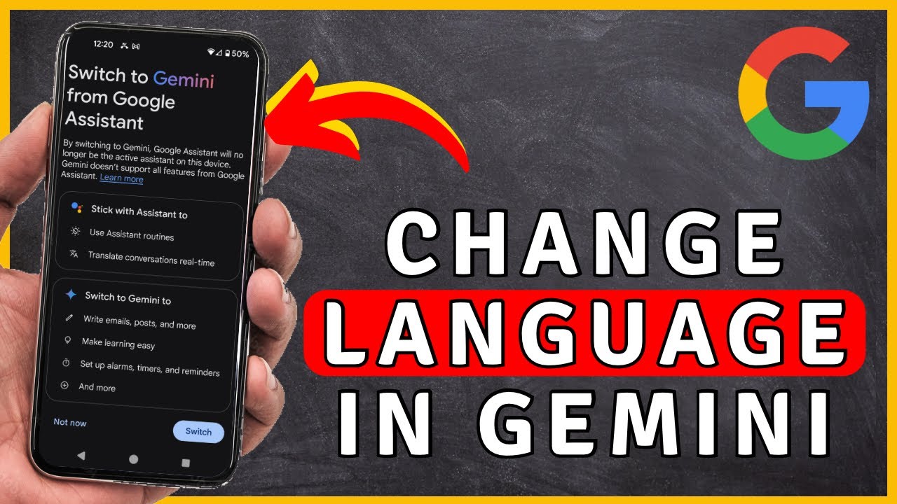 How to Change Gemini LANGUAGE On iPhone | Google Tutorial - YouTube
