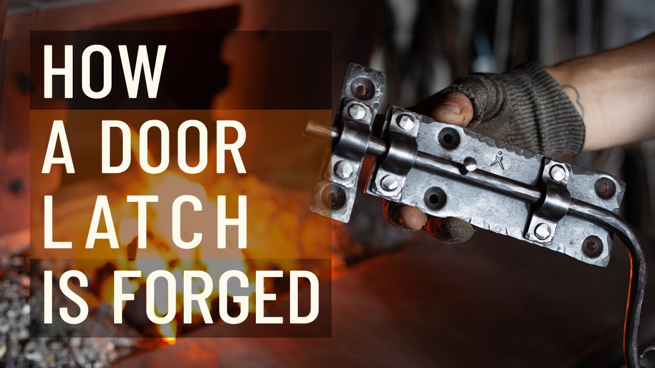 Blacksmithing : Hand Forging Door Latch / Bolt - YouTube