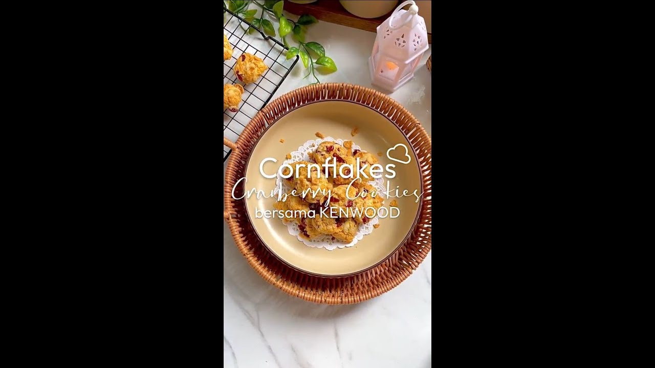 Raya recipe with Ummi Syahirah | Cornflakes Cranberry Cookies - YouTube