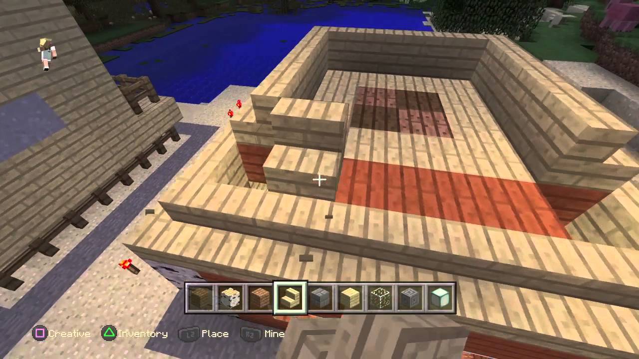 Minecraft PS4 Quick Build Challenge 8x8 House - YouTube