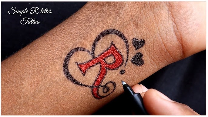 Letter R Ontwerpen Voor Tatoeages