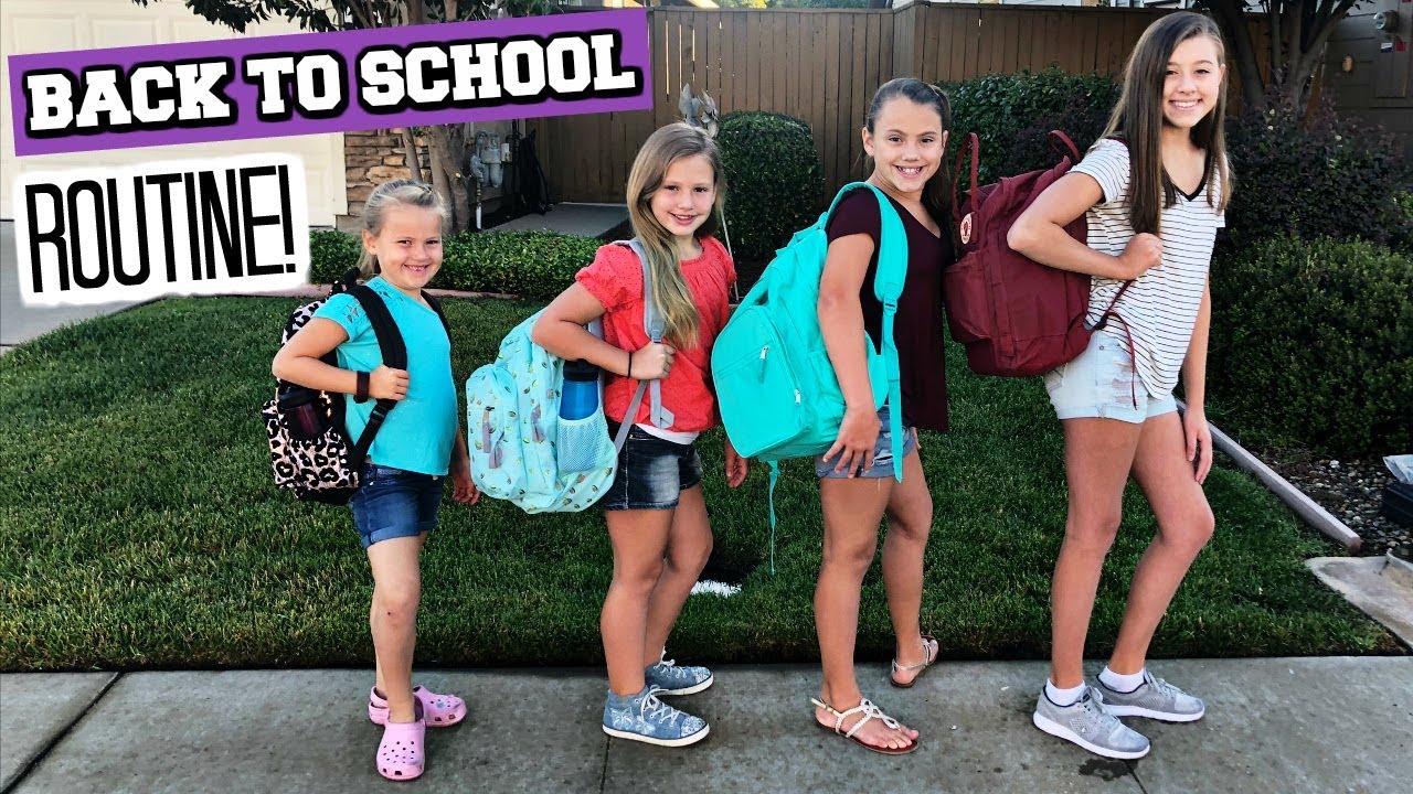First Day Of School Routine! Back To School - YouTube