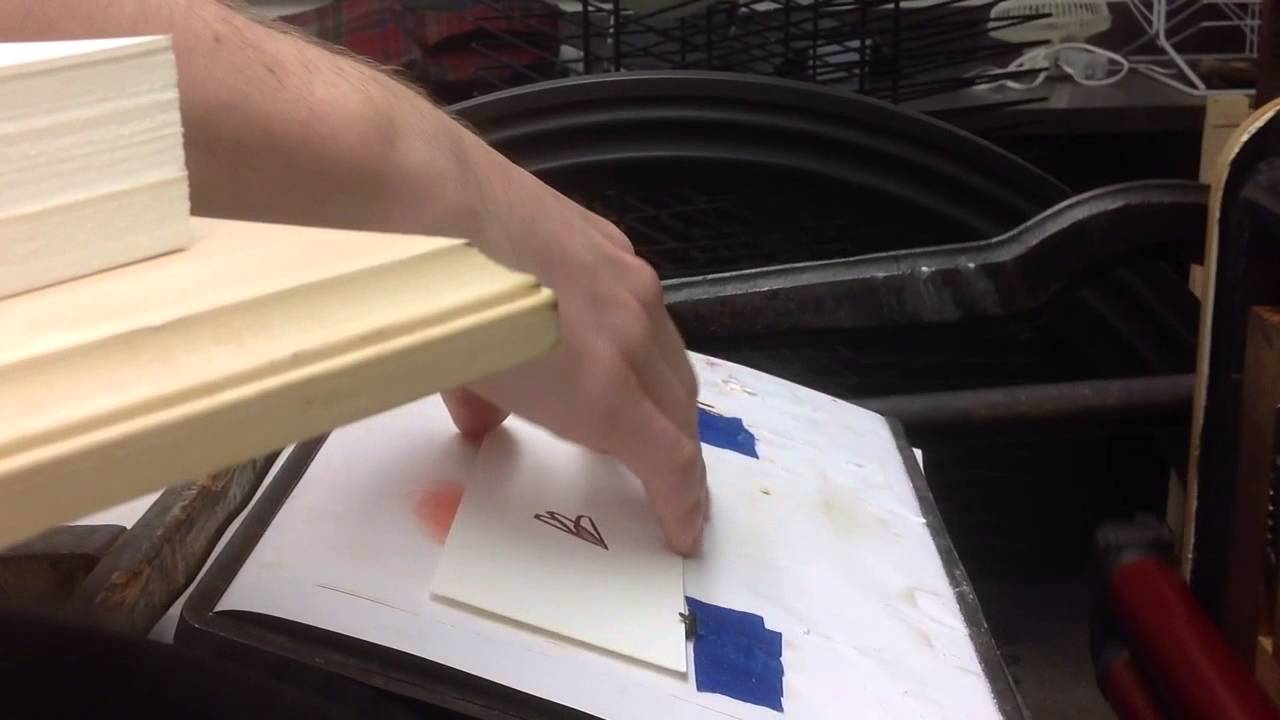 Printmaking Artist in Residence, Patrick Vincent, creates bookmarks ...