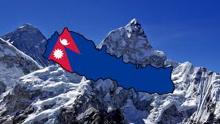 Nepal Flag Map