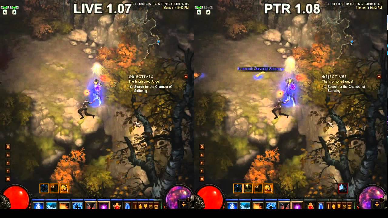 1.07 vs 1.08 ACT 1 Split Screen Monster density change*New one* - YouTube