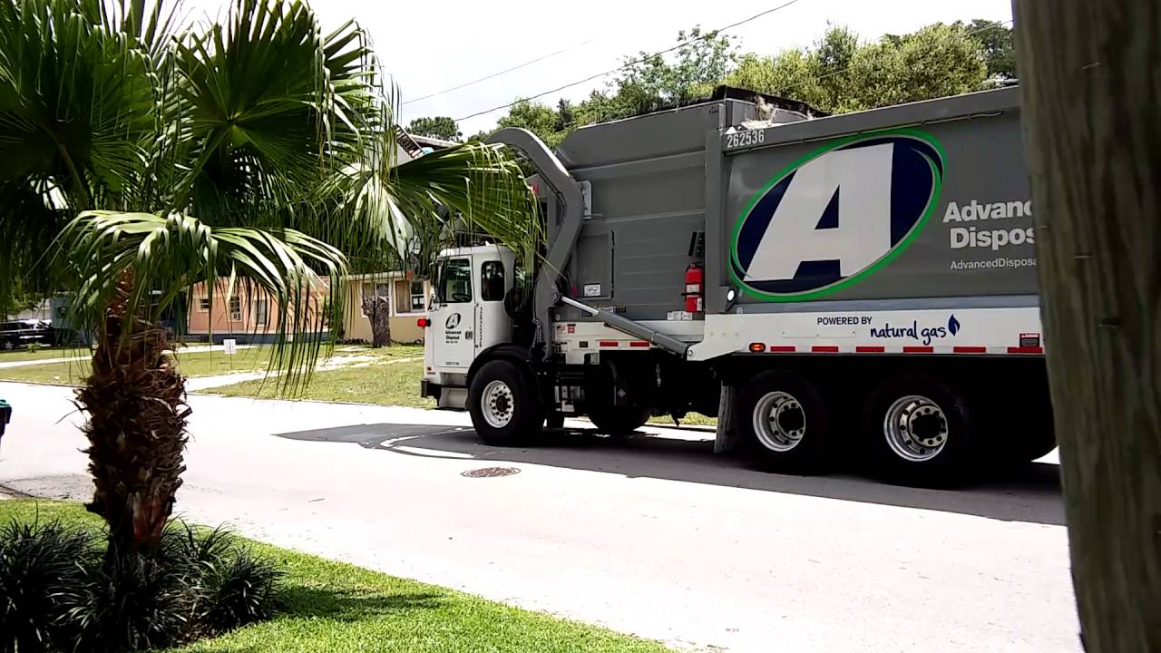 Advanced Disposal (Front Loader, Curotto Can) Part 1 - YouTube