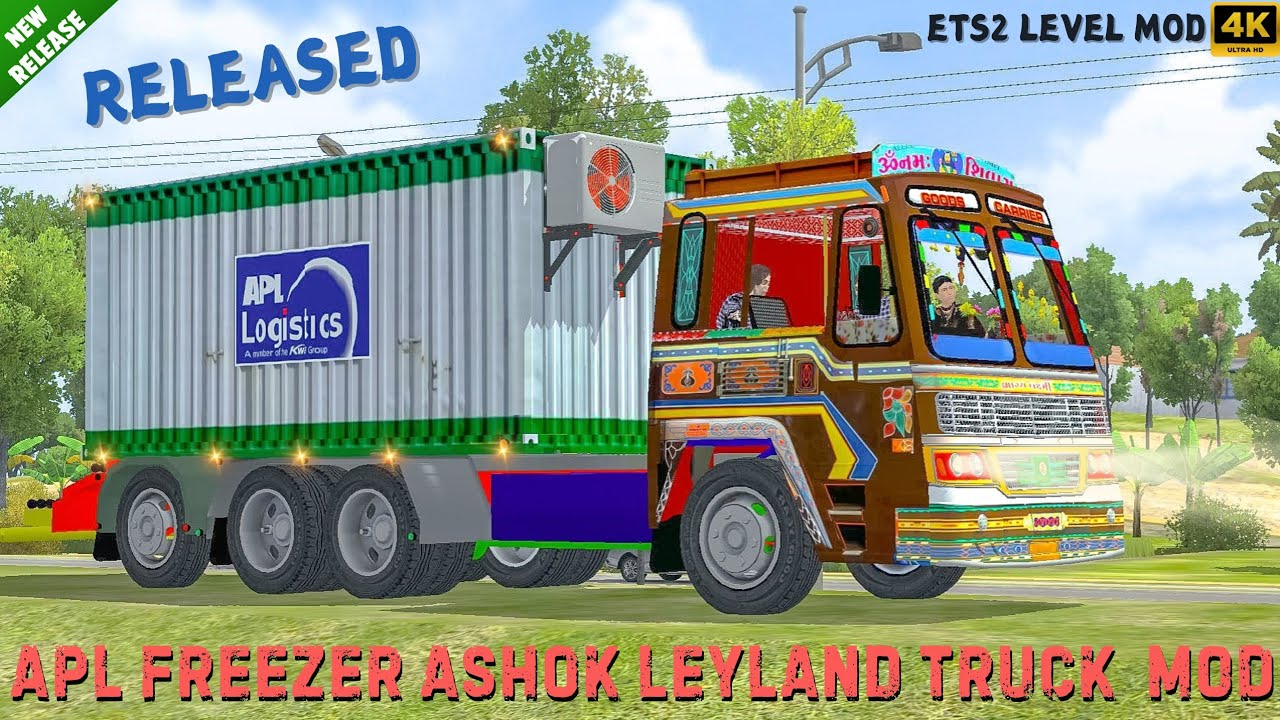 Released Ashok Leyland APL Freezer Truck Mod Download Bus Simulator ...