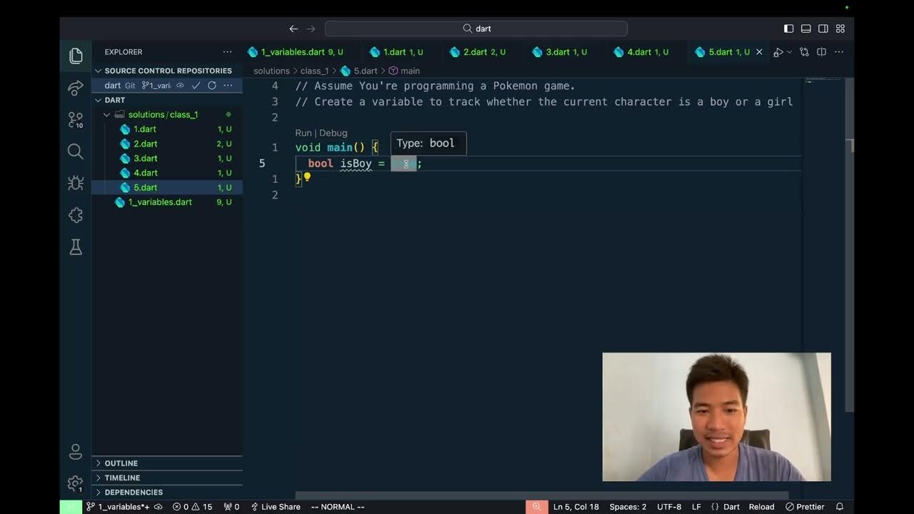 4. Dart Programming Class 1 Homework Solution (In Newari) - YouTube
