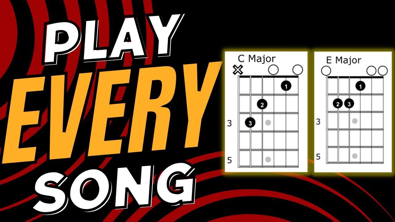 Play EVERY song with these chords. #chords - YouTube