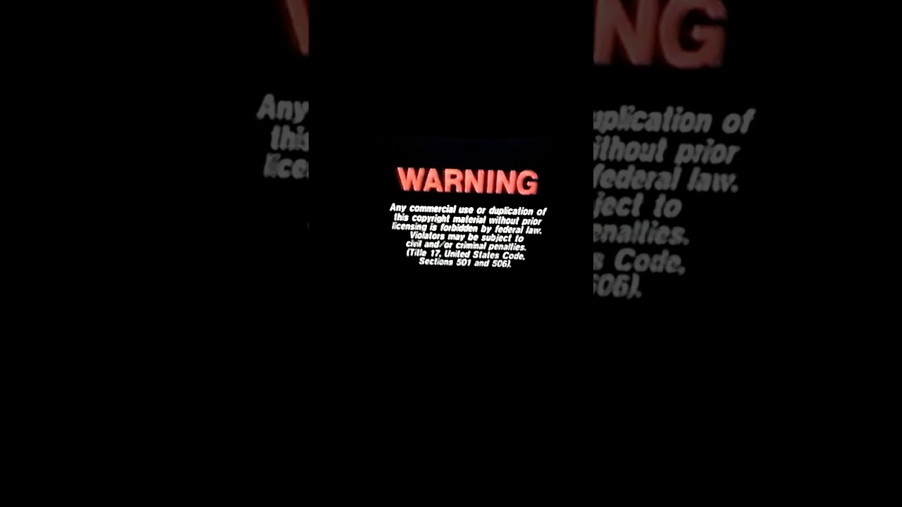 Warning Screen - YouTube