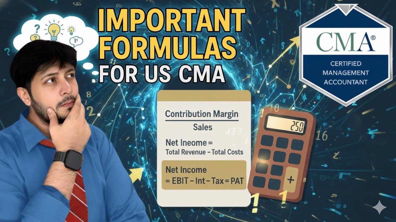 Important Formula’s much needed to PASS US CMA | 100% Helpful - YouTube