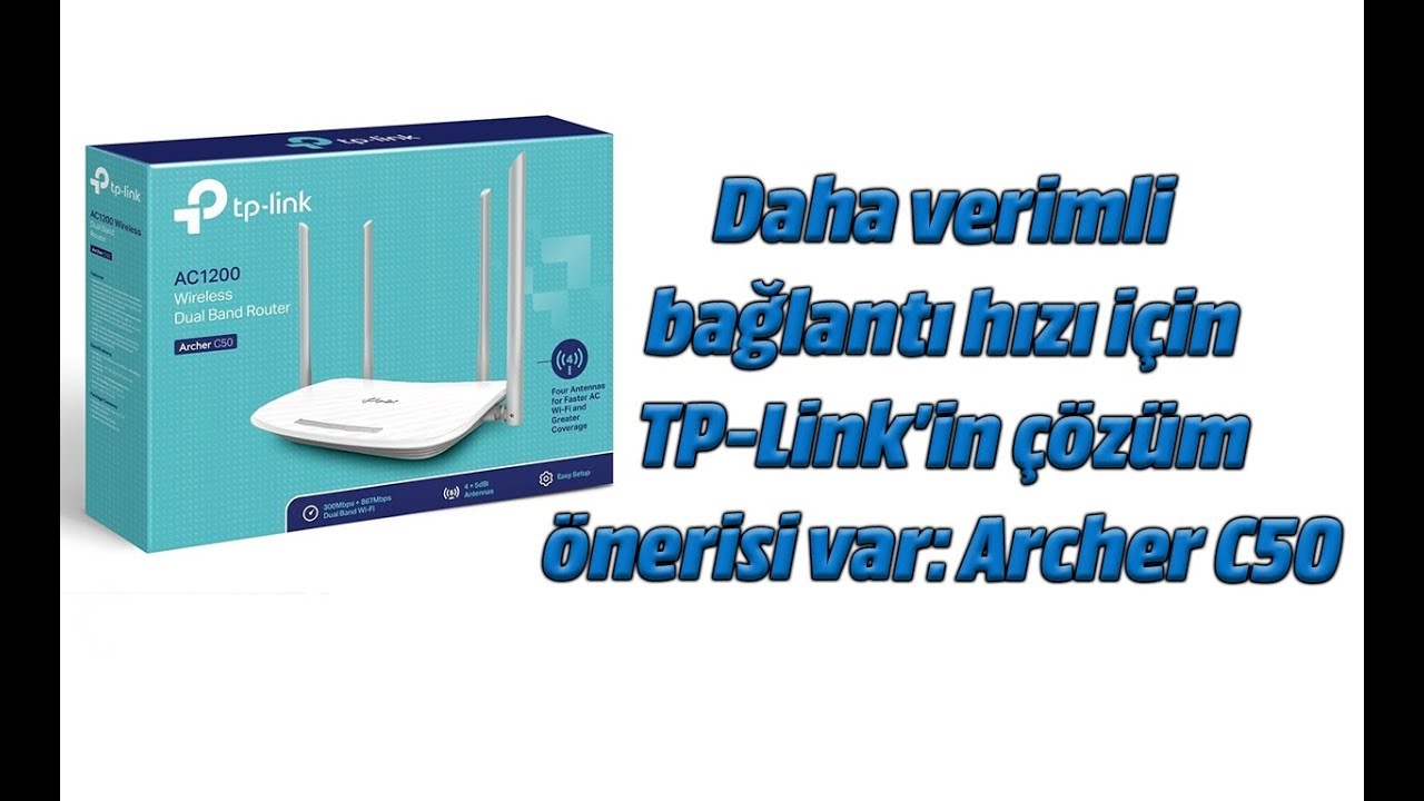 TP-Link Archer C50 AC1200 Wireless Dual Band Router inceleme - YouTube