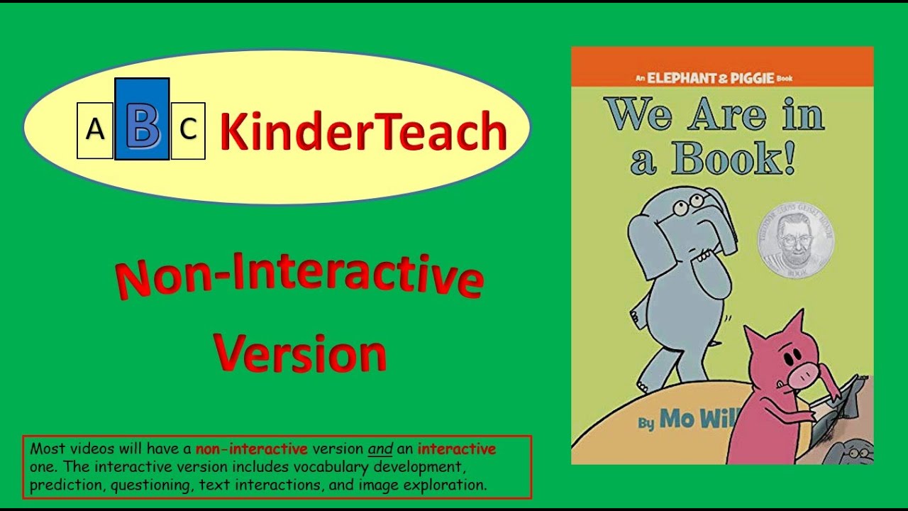 We Are in a Book! -- Non-Interactive Read Aloud - YouTube
